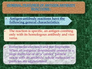 ANTIGEN ANTIBODY REACTION | PPTX