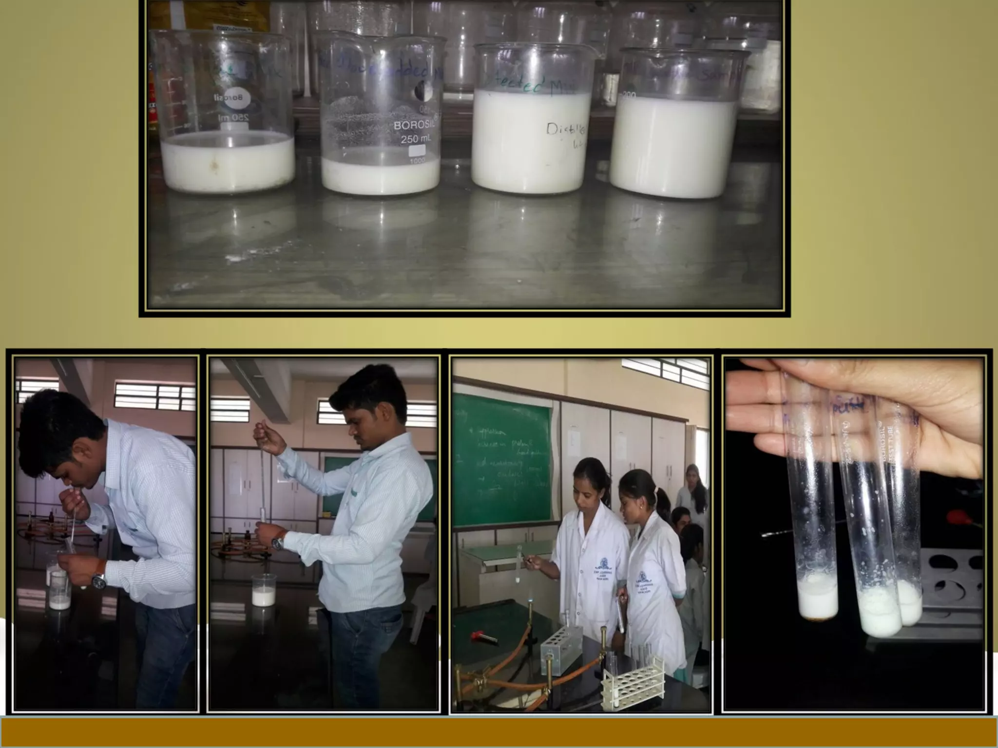 adulteration & Detection test on milk | PPT