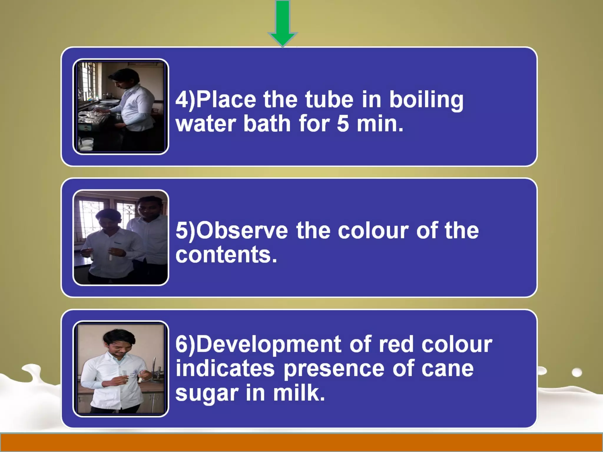 Adulteration And Detection Test On Milk Ppt