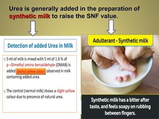 adulteration & Detection test on milk | PPT