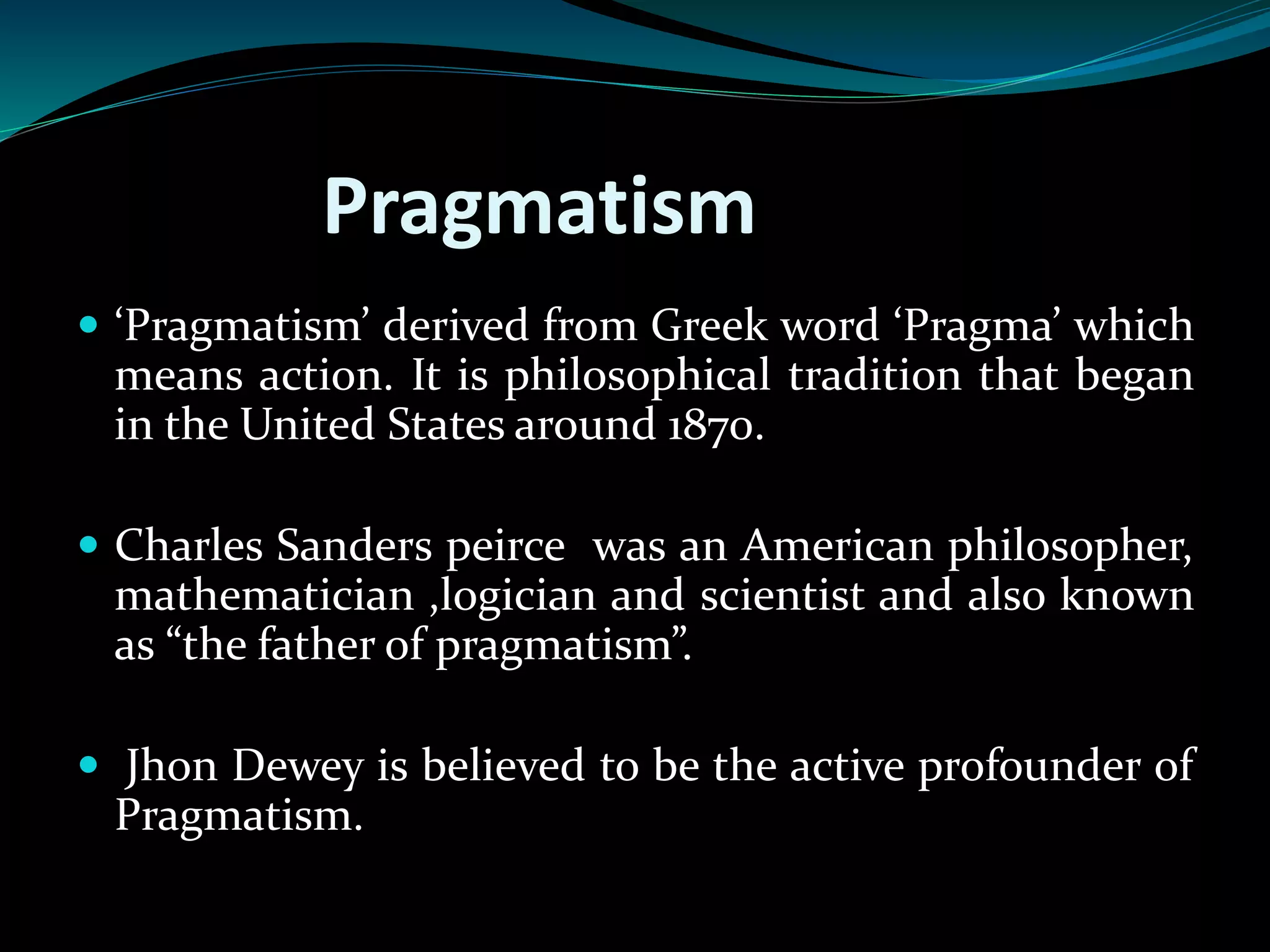 Pragmatism | PPTX
