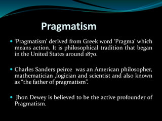 Pragmatism | PPTX