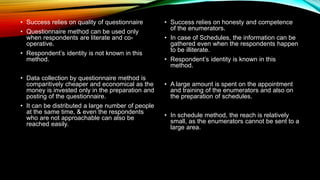 Schedules and questionnaire for data collection-Pragathi G S | PPT