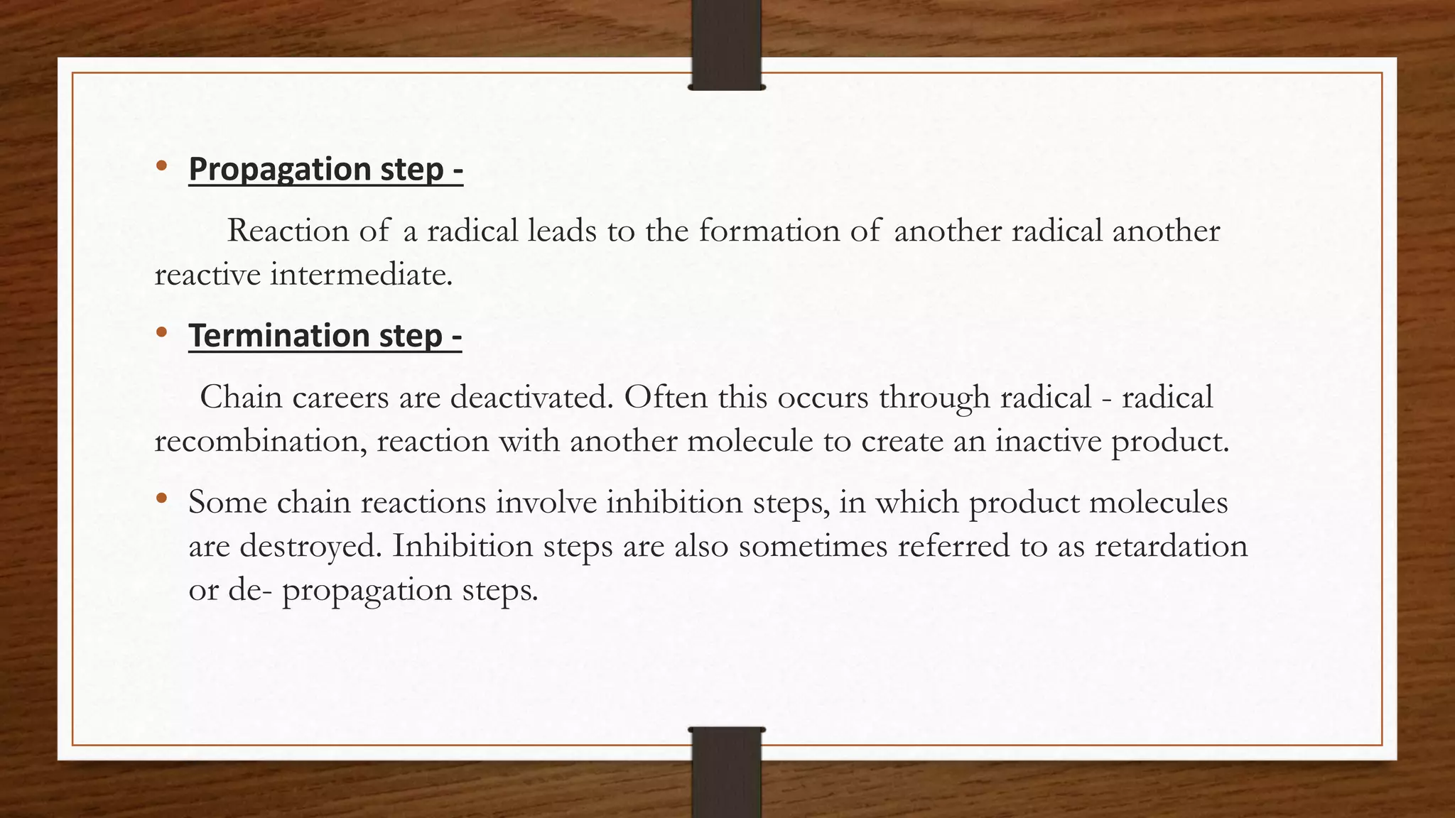 Hydrogen - Chlorine Chain Reaction | PPTX