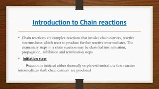 Hydrogen - Chlorine Chain Reaction | PPTX