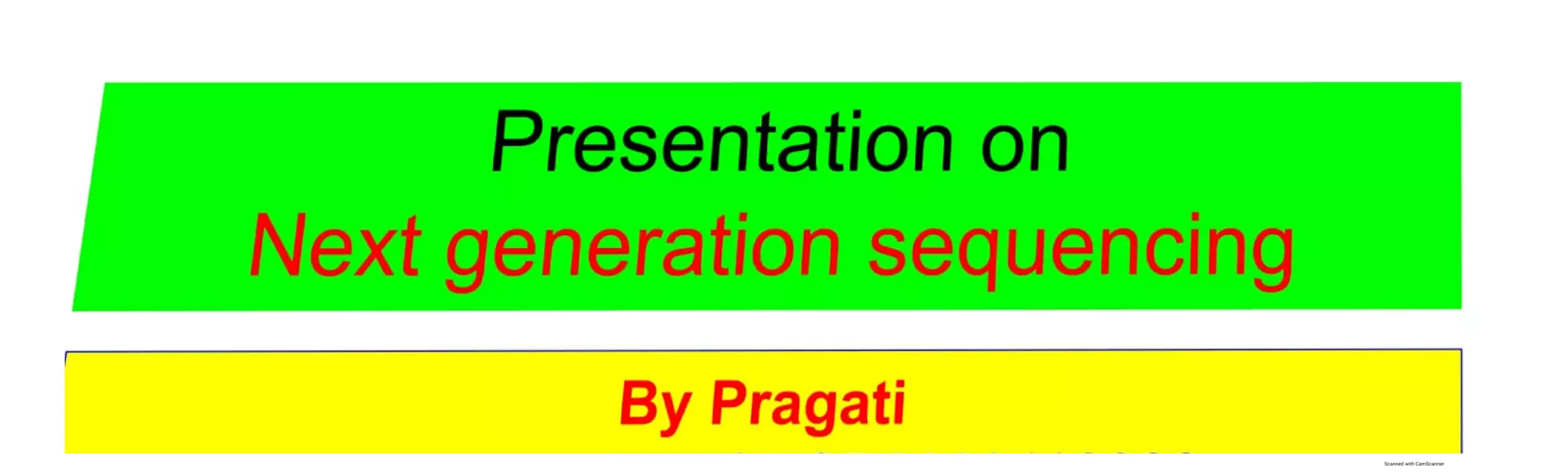 Next Generation Sequencing | PPT