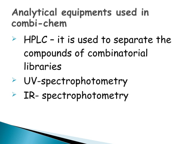 Combinatorial chemistry | PPT