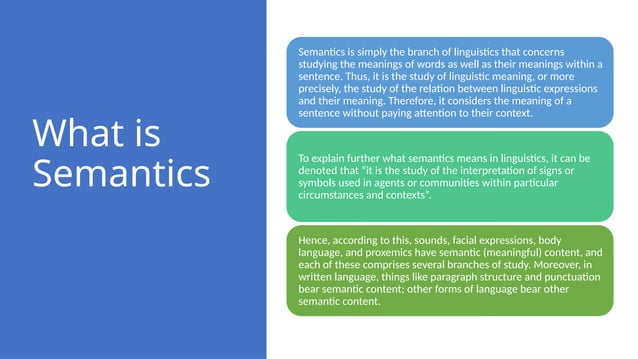 Pragmalinguistics- Semantics and Pragmatics | PPTX | Science