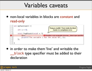 Blocks and GCD(Grand Central Dispatch) | PPT