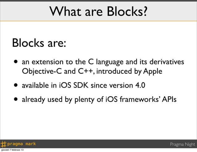 Blocks and GCD(Grand Central Dispatch) | PPT