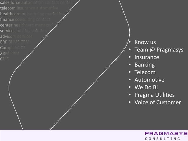 Pragmasys Corporate Presentation | PPTX | Management Consulting Industry | Industries