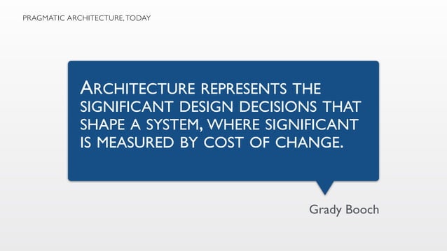 Pragmatic Architecture (SATURN 2017) | PDF | Programming Languages ...