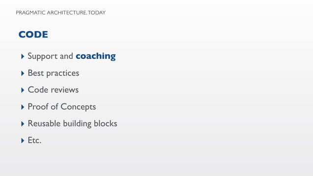 Pragmatic Architecture (SATURN 2017) | PDF | Programming Languages | Computing