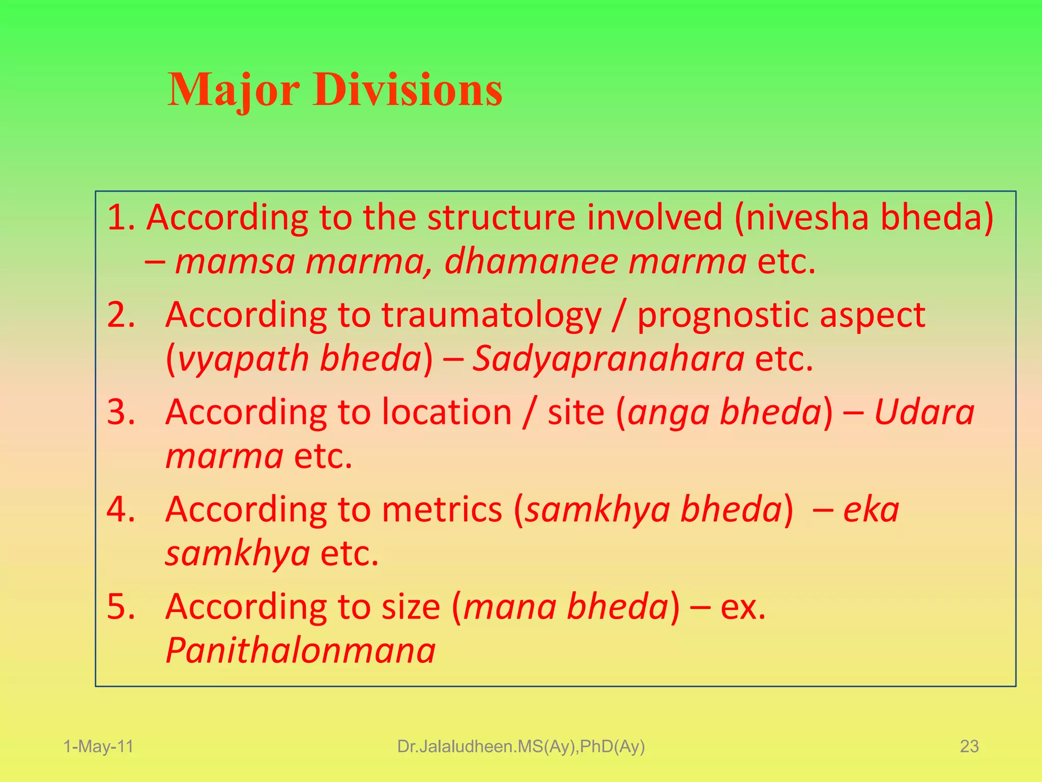 Pragmatic concept of marma | PPTX