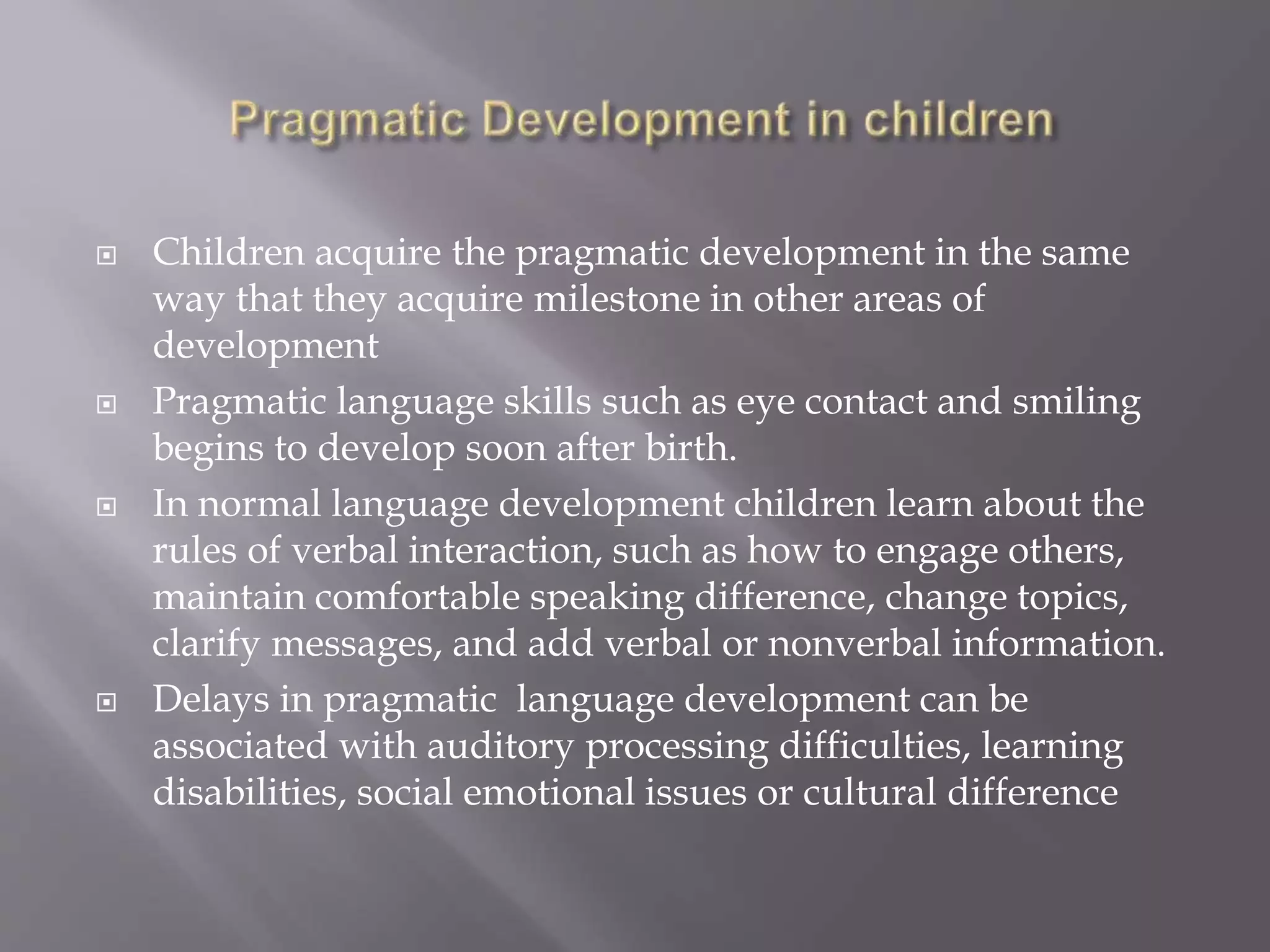 Pragmatic Development | PPTX