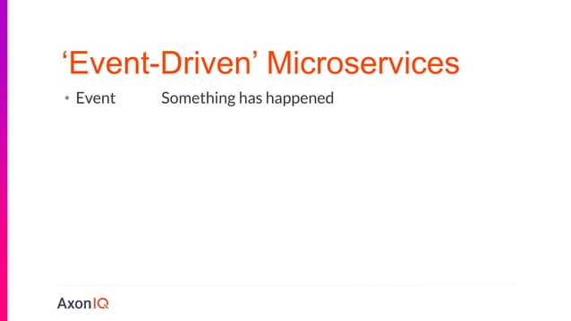 Pragmatic Event Driven Microservices | PDF