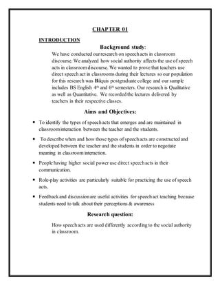 report on speech acts | DOCX