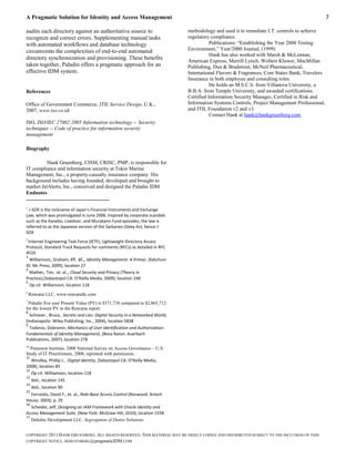 Pragmatic Identity & Access Management | PDF