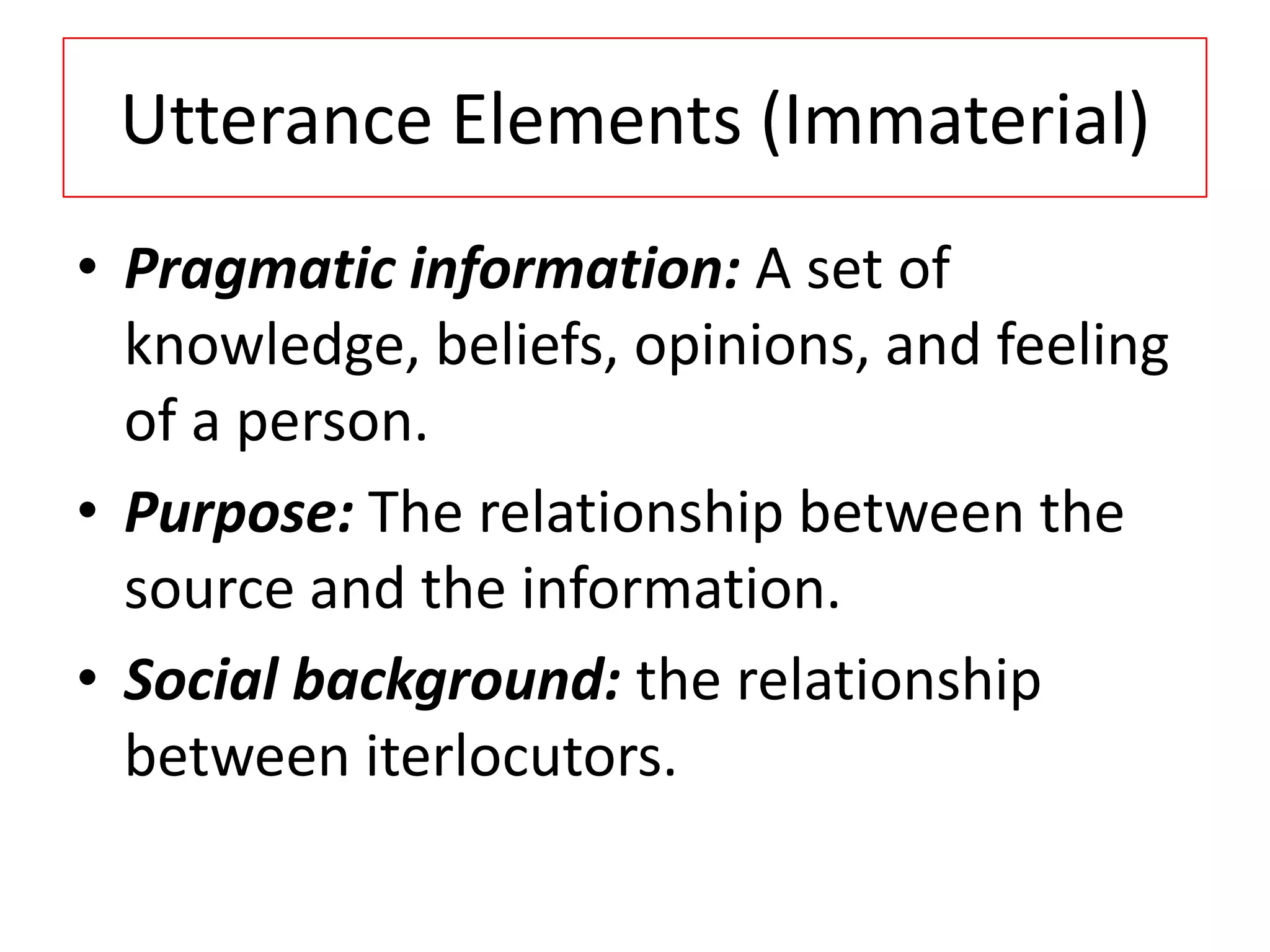 Pragmatic linguistics» | PPTX