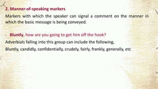 Pragmatic Markers. | PPTX