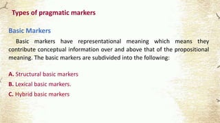 Pragmatic Markers. | PPTX