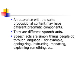 Pragmatics | PPT