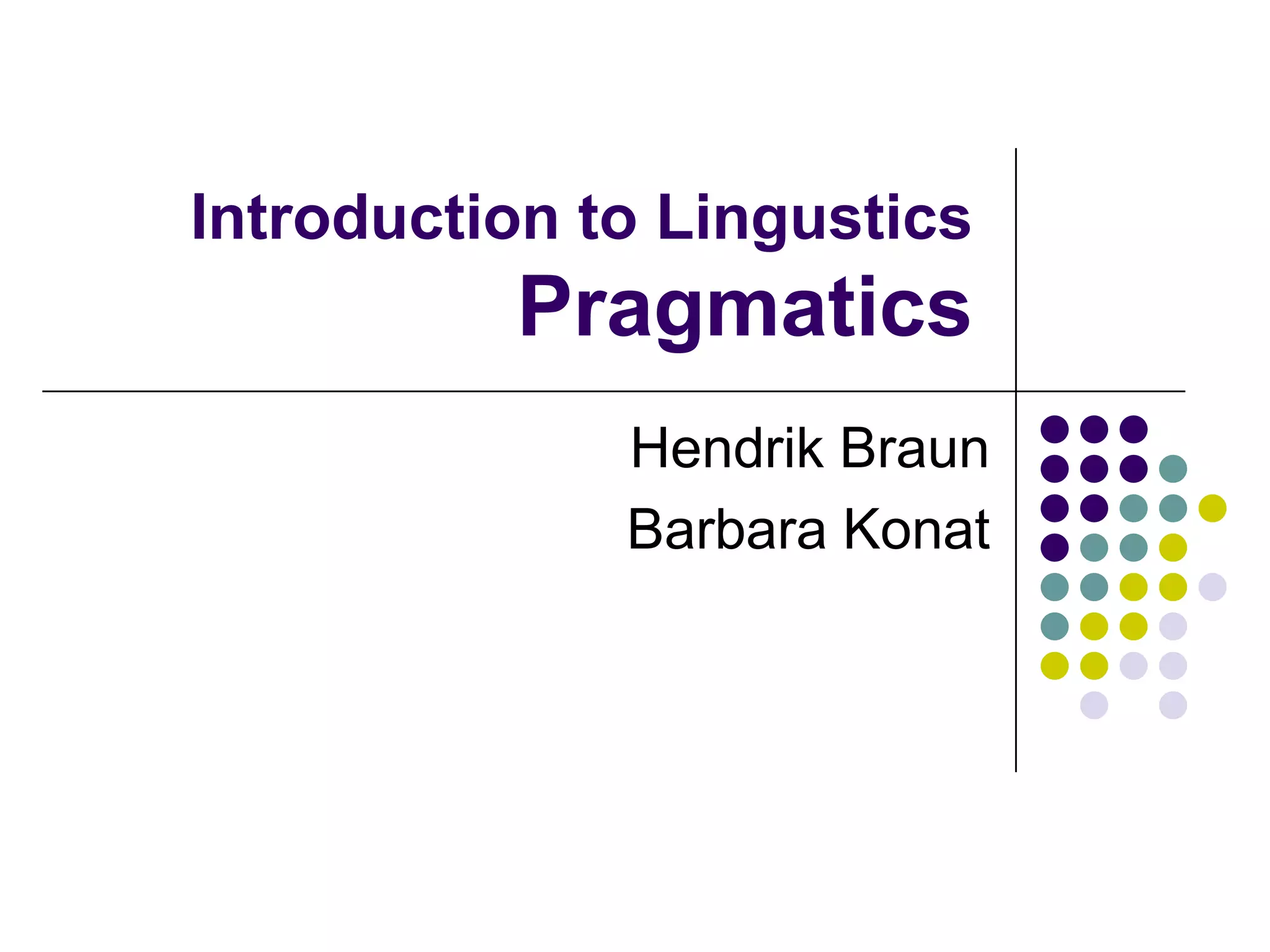 Pragmatics | PPTX