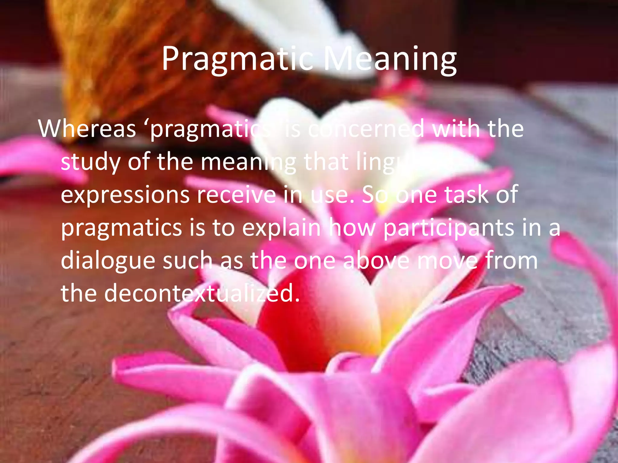 Pragmatics | PPT