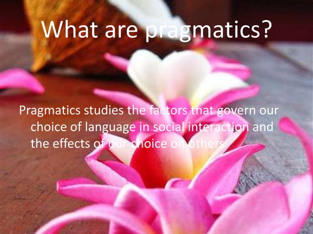 Pragmatics | PPT