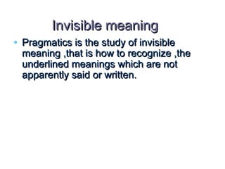 Pragmatics | PPT