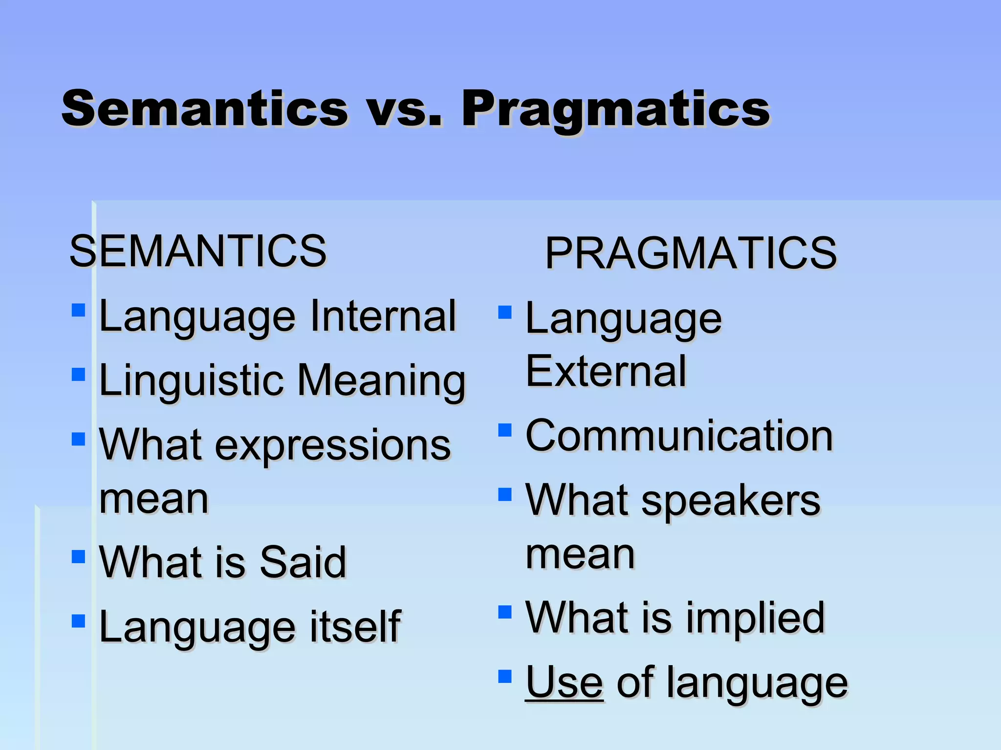 Pragmatics | PPT