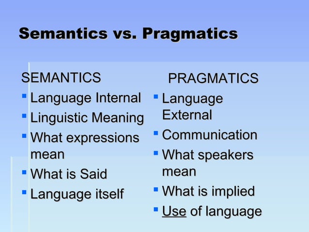 Pragmatics | PPT