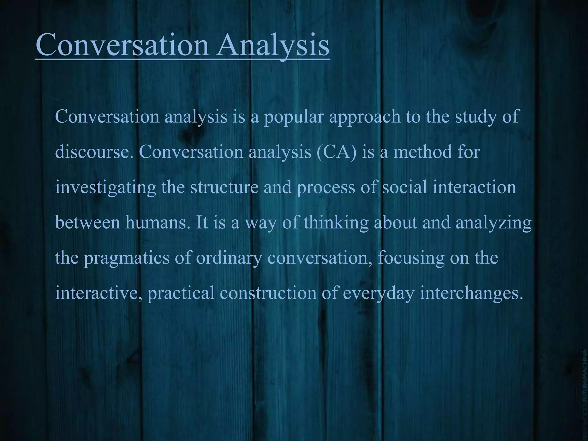 Pragmatics: Conversation and Preference Structure | PPTX