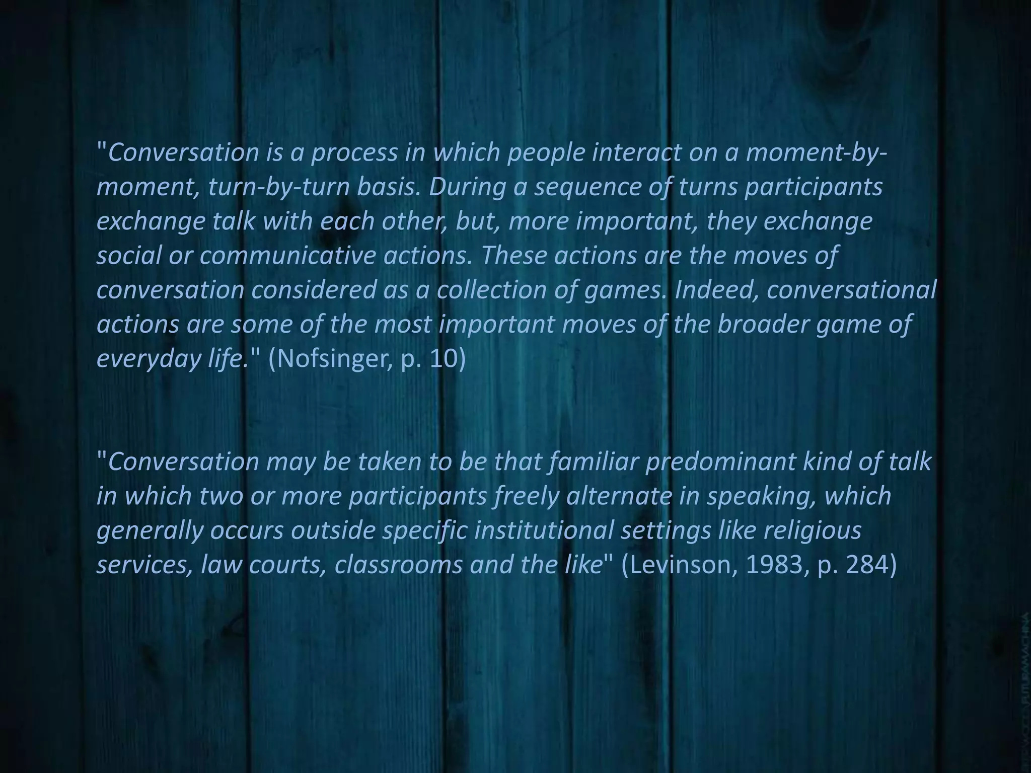 Pragmatics: Conversation and Preference Structure | PPTX