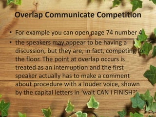 Pragmatics: Conversation and Preference Structure | PPTX