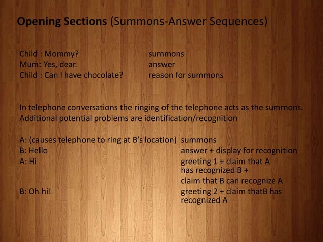 Pragmatics: Conversation and Preference Structure | PPTX