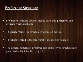 Pragmatics: Conversation and Preference Structure | PPTX
