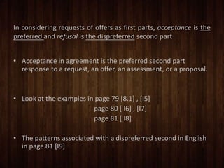Pragmatics: Conversation and Preference Structure | PPTX