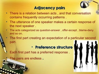 Pragmatics:Adjacency pairs | PPT