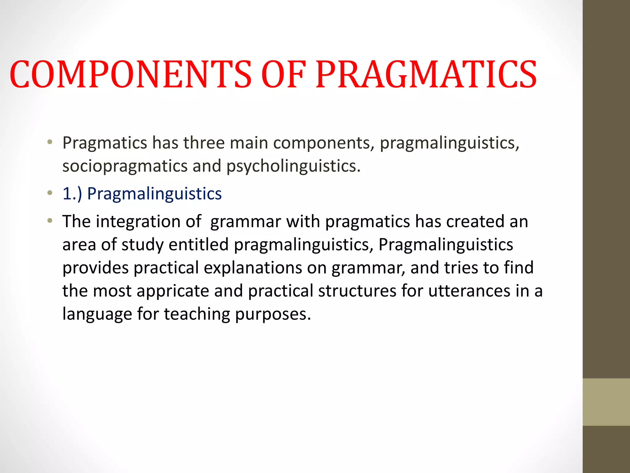 Pragmatics | PPTX