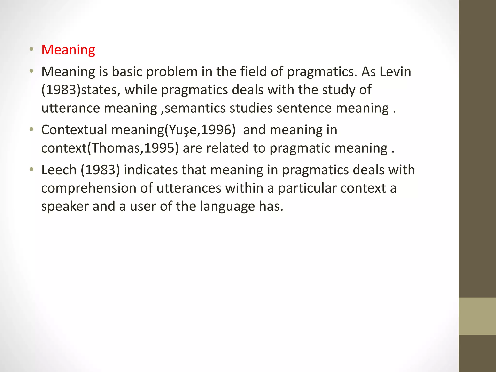 Pragmatics | PPTX