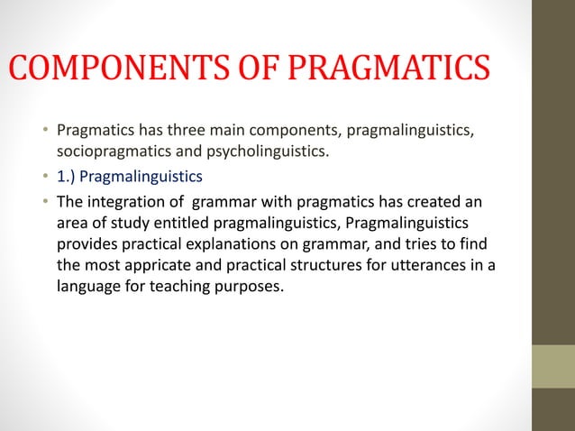 Pragmatics | PPTX | Education
