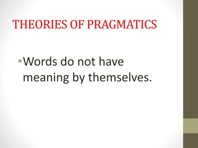 Pragmatics | PPTX | Education