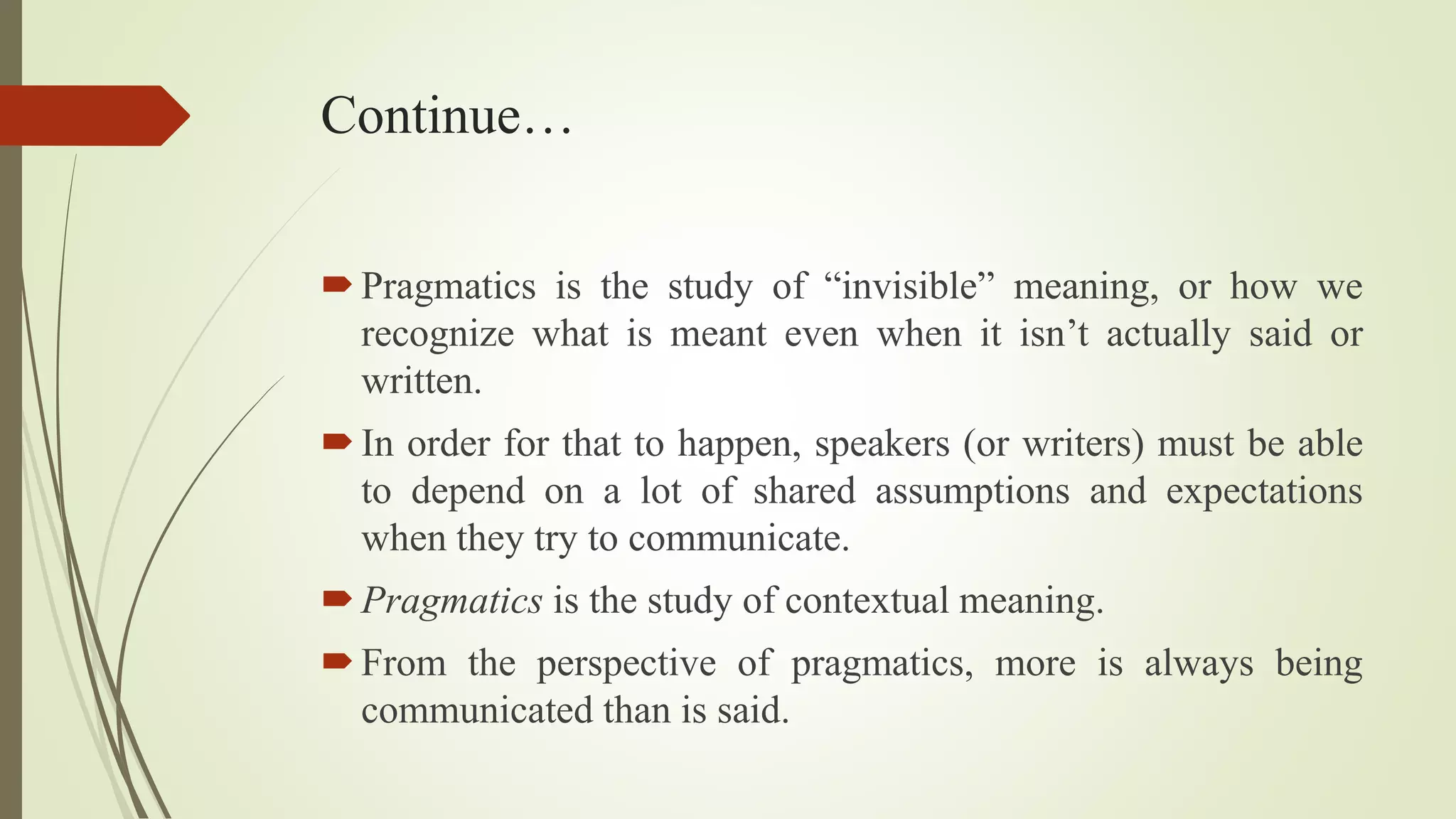 Pragmatics | PPT | Free Download