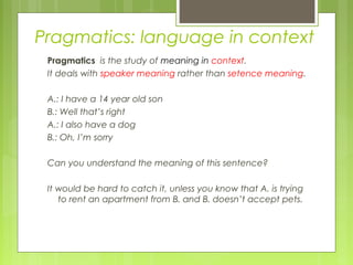 Pragmatics | PPT