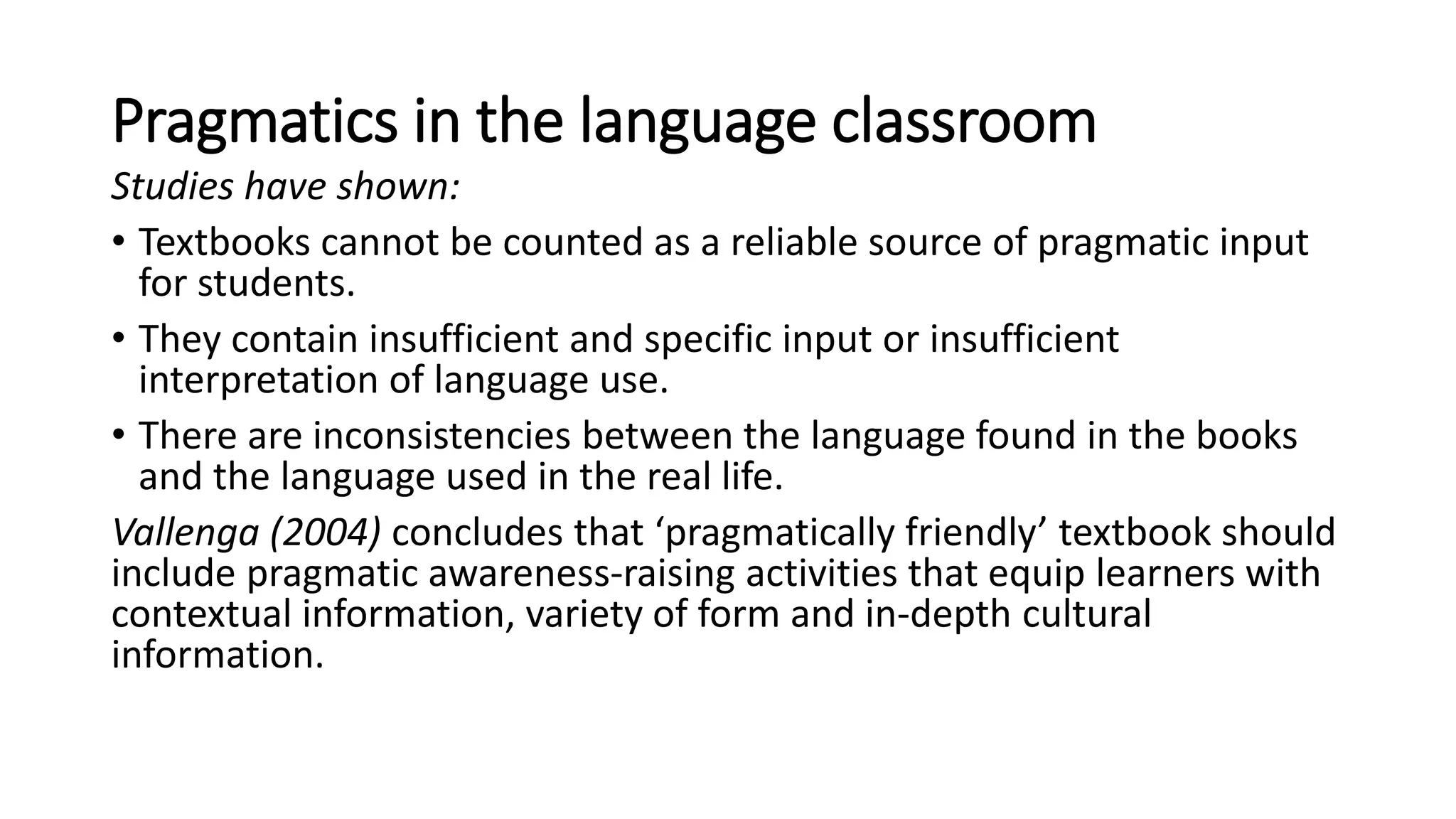 Pragmatics_and_English language teaching | PPT
