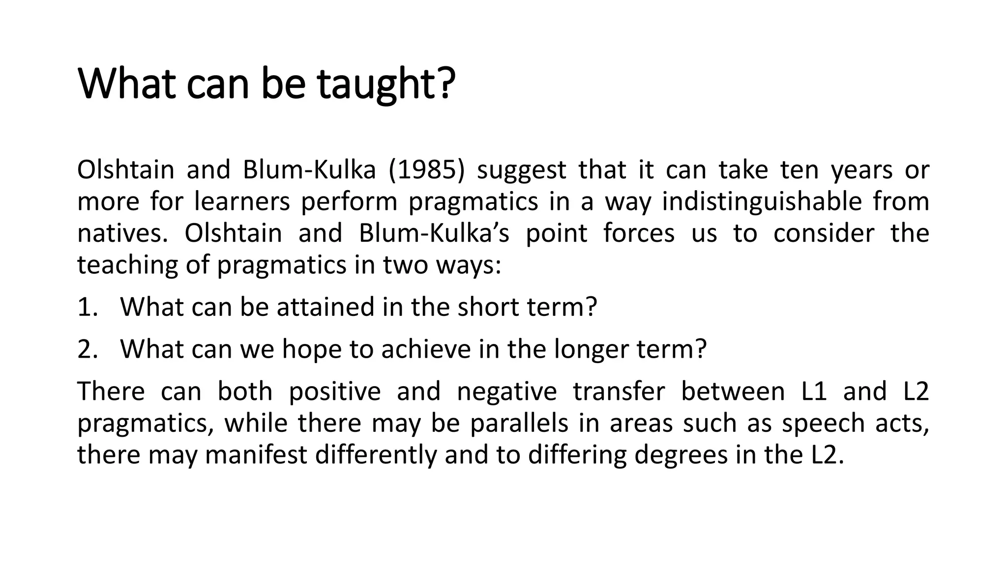 Pragmatics_and_English language teaching | PPT