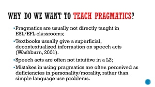 Pragmatics & Culture in CALL | PPT