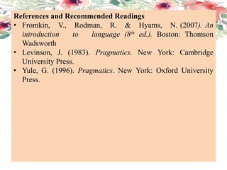 Pragmatics: Deixis | PPT