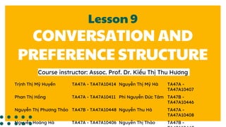 Conversation and preference structure-Diplomatic Academy of Vietnam.pptx